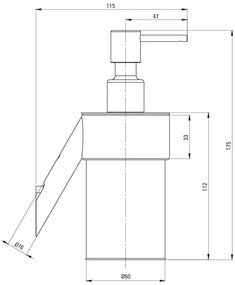 Deante Silia, dávkovač mýdla 250ml, broušený bronz, DEA-ADI_C421