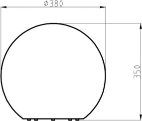 IMPR 836930 Venkovní koule 38cm - DEKOLIGHT