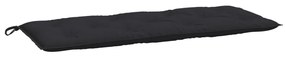 vidaXL Poduška na zahradní lavici černá 120x50x7 cm oxfordská látka