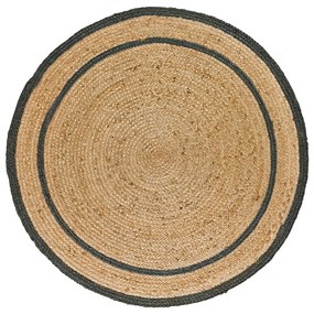 Šedo-přírodní barvě kulatý koberec ø 90 cm Mahon – Universal