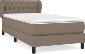 Box spring postel s matrací taupe 100 x 200 cm textil 3126465