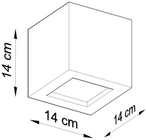 Sollux SL.0005 - Nástěnné svítidlo LEO 1xE27/60W/230V bílá