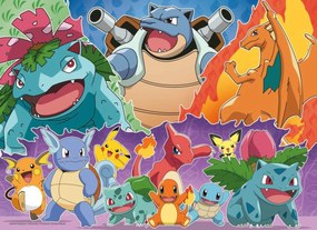 RAVENSBURGER Puzzle Pokémon 4x 100 dílků 36x26cm skládačka 4v1 2405651
