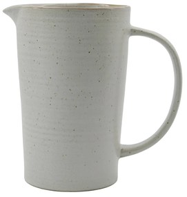 House Doctor Kameninový džbán Pion Grey/White 1,5 l, béžová barva, šedá barva, keramika