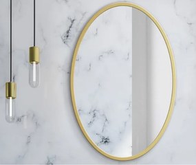 Zrcadlo 80 cm se zlatým rámem