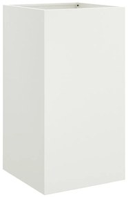 Truhlík bílý 42 x 38 x 75 cm ocel válcovaná za studena - Default Title