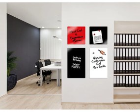 Bi-Office Skleněná magnetická tabule na zeď, 780 x 480 mm, bílá