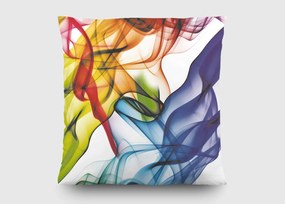 Dekorativní polštářek Barevný Magický Kouř | 45 x 45 cm | DCN3601