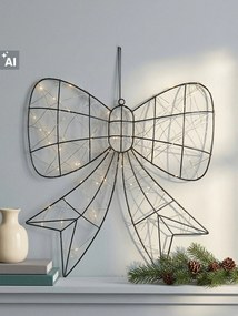Sinsay - Vánoční LED dekorace ve tvaru mašle - černá