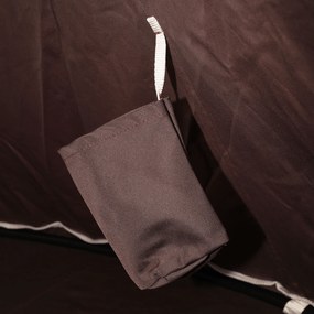 Závěsné houpací křeslo, šedohnědá TAUPE, KLORIN NEW TYP 2 BIG SIZE CACOON HAMMOCK