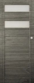 posuvné interiérové dveře do pouzdra SANTIAGO model 5 Průchozí rozměr: 70 x 197 cm, Orientace dveří: Levé dveře, Dekor: Dub sonoma