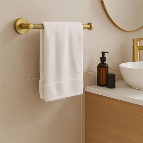 Rea Modern, koupelnový věšák na ručník 26,5cm, 6610a, zlatá matná, REA-98015