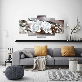Malvis ® Obraz Abstraktní růže Velikost: pětidílné schody - 200x100 cm