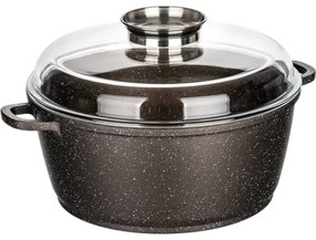 Banquet Nepřilnavý kastrol s aroma poklicí Premium Dark Brown 6,5 l