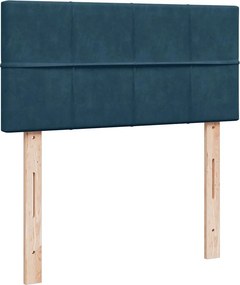Box spring postel s matrací tmavě modrá 80 x 200 cm samet 3286166