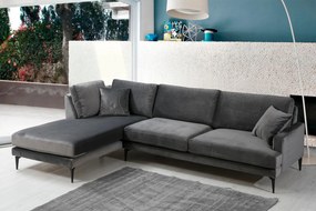 Hanah Home Rohová pohovka PAPIRA antracit levý roh 560ARE1113