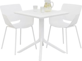 Zahradní nábytek souprava Lirra se 2 židlemi a stolem - bílá