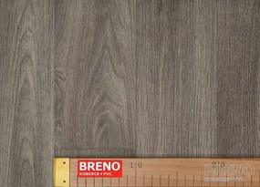 Breno PVC ECOTEX Nimes 588 – tmavé dřevo, šíře 400 cm