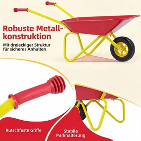 Costway Dětské trakaře plastové terénní pneumatiky indoor outdoor pro kluky