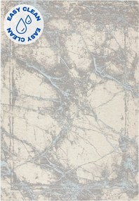 Koberec do obývacího pokoje Deco Rugs Grey Blue Net (4528) 160 x 230, odolný vůči skvrnám, béžovo-modrý