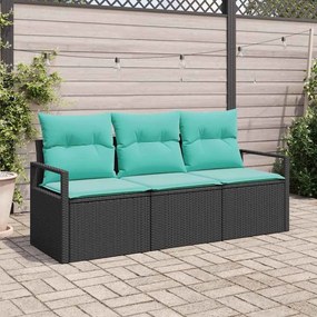 Set pohovek 3 ks Černá polyratan 3346246