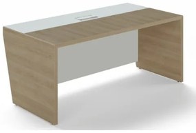 Kancelářský psací stůl TRIVEX - 180x90 cm - dub pískový/bílá - 3D5297