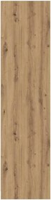 Šatní skříň dub artisan 100 x 50 x 200 cm kompozitní dřevo 3318627