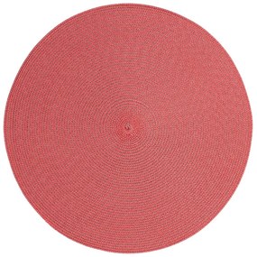 Červené kulaté prostírání Zic Zac Round Chambray, ø 38 cm
