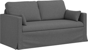 Set pohovek 2 ks Tmavě šedá textil 3407538
