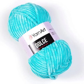 Pletací příze YarnArt DOLCE 746 světlá tyrkysová, efektní, 100g/120m