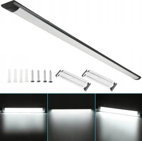 BERGE LED panelové svítidlo pro přisazenou stropní montáž 2x 36W 120cm černé 4500k