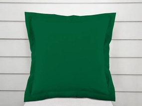 Biante Bavlněný povlak na polštář s lemem Moni MOD-505 Zelený 35 x 45 cm