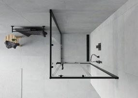 Mexen Rio čtvercový sprchový kout 90 x 90 cm, transparentní, černý - 860-090-090-70-00