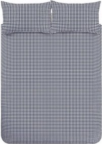 Tmavě modré 3dílné povlečení na dvoulůžko 200x200 cm Bamford Gingham Check – Catherine Lansfield