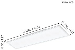 Eglo 32811 - LED Přisazený panel SALOBRENA LED/33W/230V