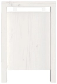 Lavice do předsíně bílá 110x40x60 cm masivní borovice