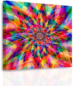 Malvis ® Obraz Mozaika květu Velikost: 80x80 cm