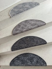 Vopi Nášlapy na schody Madrid béžovošedý půlkruh, samolepící - 28x65 půlkruh (rozměr včetně ohybu)