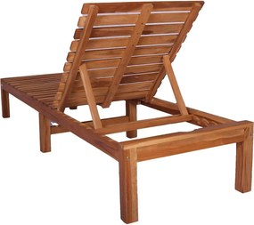 Zahradní lehátko masivní teak 316171
