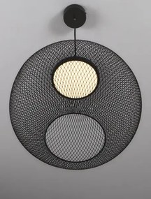 LED černá designová svítilna Kinetic 154