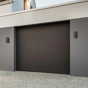 Exteriérové ​​nástěnné svítidlo Boka, 1x černé hliníkové stínítko, (15 cm)