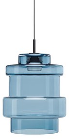 Designové svítidlo z ručně foukaného skla Axle L LED Barva: Modrá, Délka kabelu: 2000 mm, Stmívání: Stmívatelné DALI