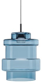 Designové svítidlo z ručně foukaného skla Axle L LED Barva: Modrá, Délka kabelu: 5000 mm, Stmívání: Stmívatelné DALI