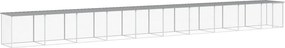 Klec pro kuřata se střechou světle šedá 1 003 x 98 x 90 cm ocel 3189058