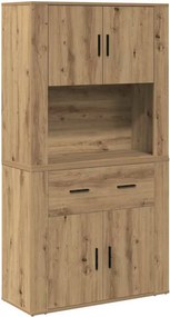 Highboard dub artisan 80 x 33 x 150 cm Kompozitní dřevo 3334341