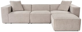 Atelier del Sofa Rohová sedací souprava Lora (L1-O1-1R-POUFFE ) - Mocha, Moka