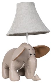 Dětská stolní lampa slon šedá - Bobby