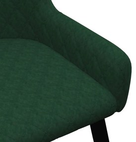 Petromila Jídelní židle 6 ks zelené samet