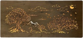 Li-Go "Čtyři duby" světelný obraz 230V 130x60 cm provedení povrchu: bílá