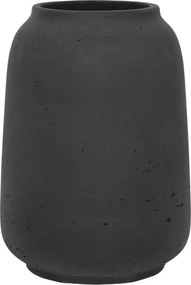 Stolní váza MONTI, sklolaminát, výška 34 cm, antracit